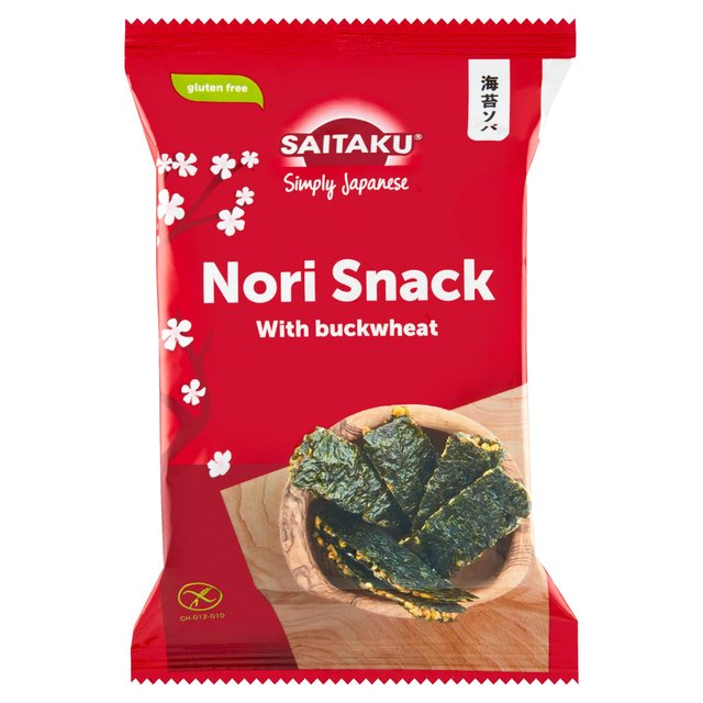 Saitaku Nori Seaweed Snack with Buckwheat 20g Saitaku Nori Soba Snack ...