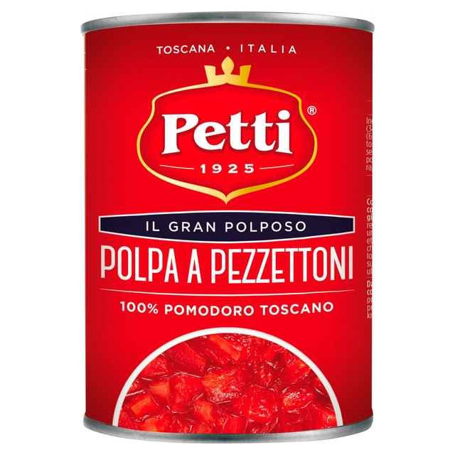 Petti 100% Italian Chopped Tomatoes 400g ペティ イタリア産100％カットトマト 400g ...