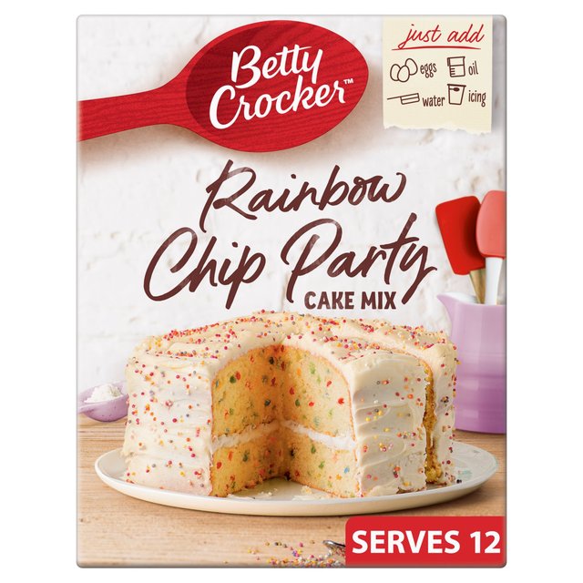 Betty Crocker Rainbow Chip Party Cake Mix 425g Betty Crocker Rainbow C ...