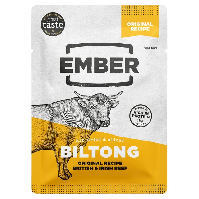 Ember Snacks Original Flavour Beef Biltong 25g Ember Snacks Original F ...