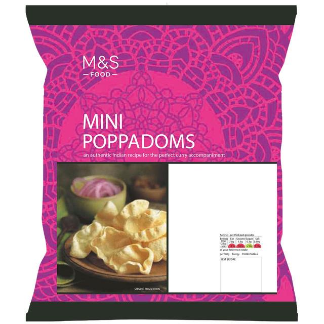 M&S Mini Poppadoms 65g M&S Marks & Spencer Mini Poppadoms – KENZENUK