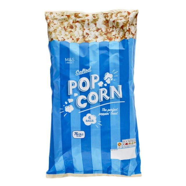 M&S Salted Popcorn Multipack 6 per pack M&S Marks & Spence – KENZENUK