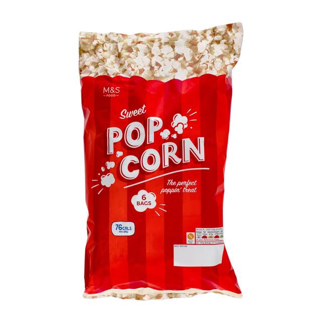 M&S Sweet Popcorn Multipack 6 per pack M&S Marks & Spencer – KENZENUK