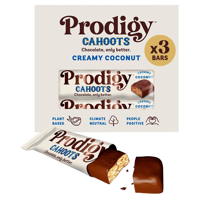 Prodigy Coconut Cahoots Chocolate Bar Multipack 3 x 45g プロディジー ココナッツ カ ...