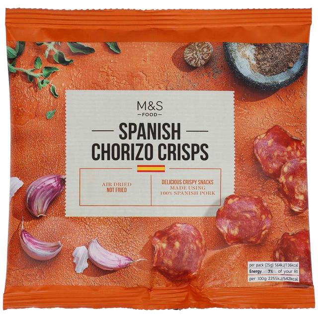 M&S Spanish Chorizo Crisps 25g M&S マークス＆スペンサー スパニッシュチョリソクリスプ 25g – KENZENUK