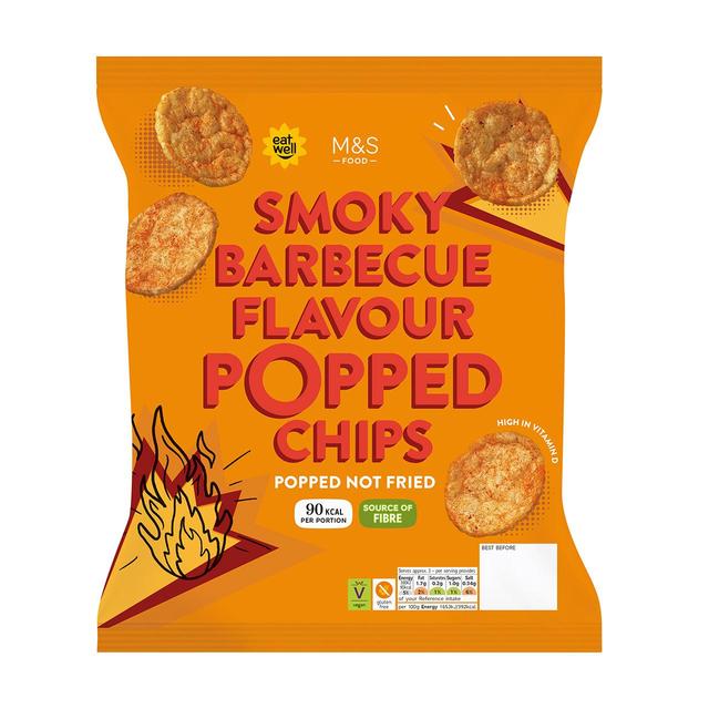 M&S Smoky BBQ Popped Potato Chips 80g M&S スモーキーBBQ ポップポテトチップス 80g ...