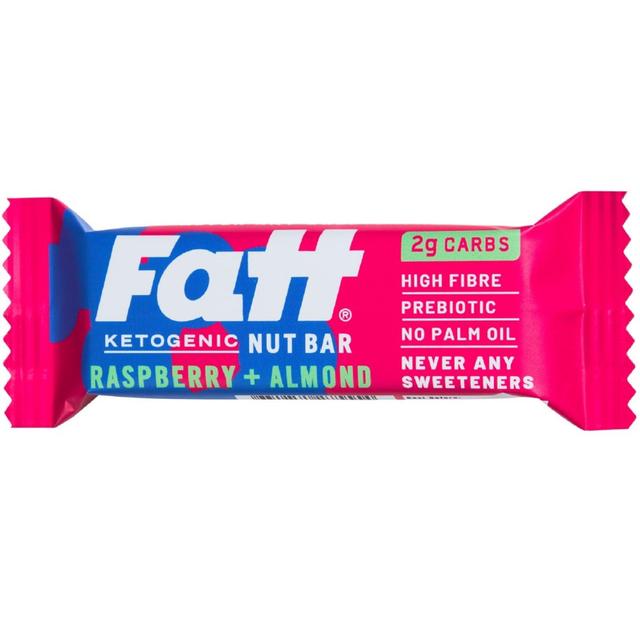 Fatt Raspberry & Almond Ketogenic Nut Bar 30g ファット ラズベリー & アーモンド ケトジェニ ...
