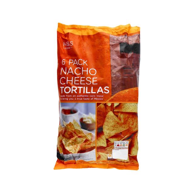 M&S Nacho Cheese Tortilla Chips Multipack 6 per pack M&S Nacho – KENZENUK