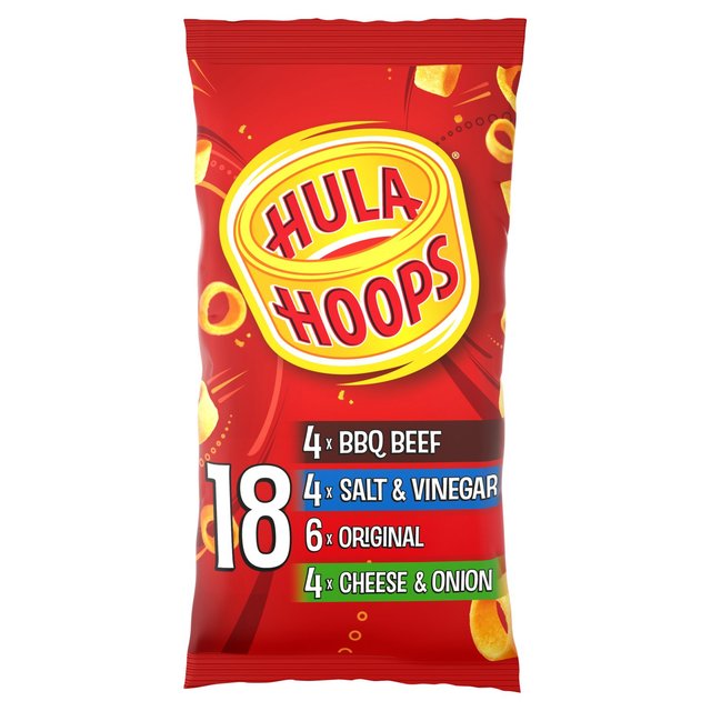 Hula Hoops Variety Crisps 18 per pack フラフープ バラエティ クリスプ 1 パック 18 個 ...