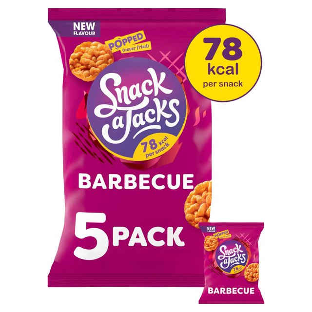 Snack a Jacks Sizzling Barbecue Multipack Rice Cakes 5 per pack Snack ...