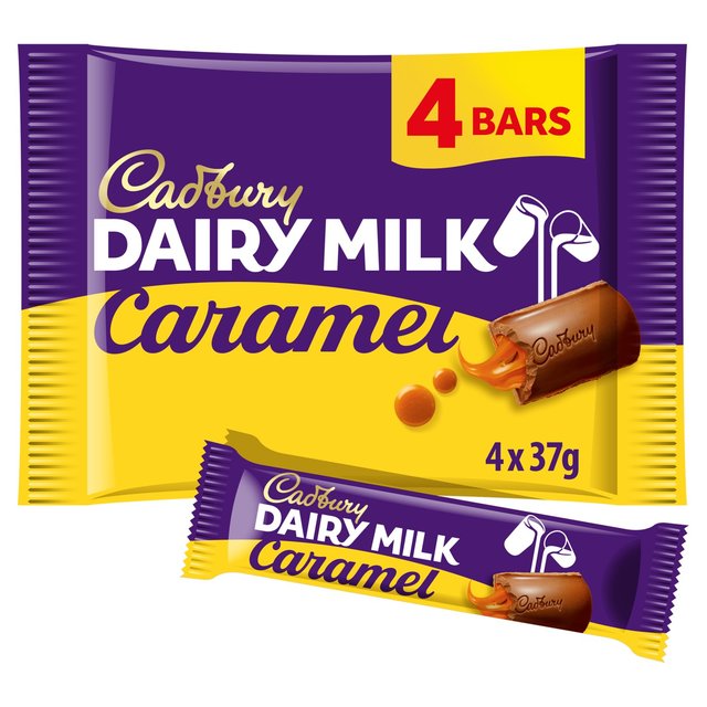 Cadbury Dairy Milk Caramel Chocolate Bar 148g キャドバリー デイリー ミルクキャラメル チョコ ...