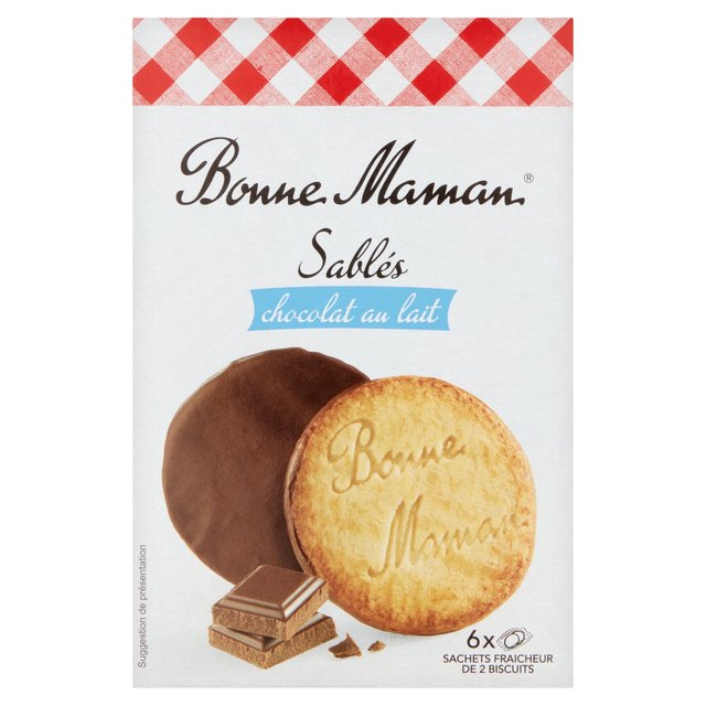 Bonne Maman Shortbreads biscuits coated with milk chocolate 160g ボンママン ...