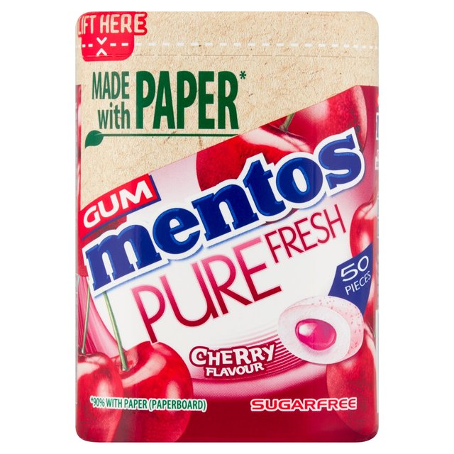 Mentos Gum Pure Fresh Cherry Chewing Gum 97g Mentos Gum Pure Fresh Che ...