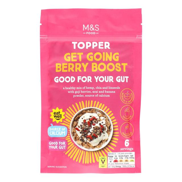 M&S Get Going Berry Boost Good for Your Gut Topper 90g M&S ゲット ゴーイング ベ ...