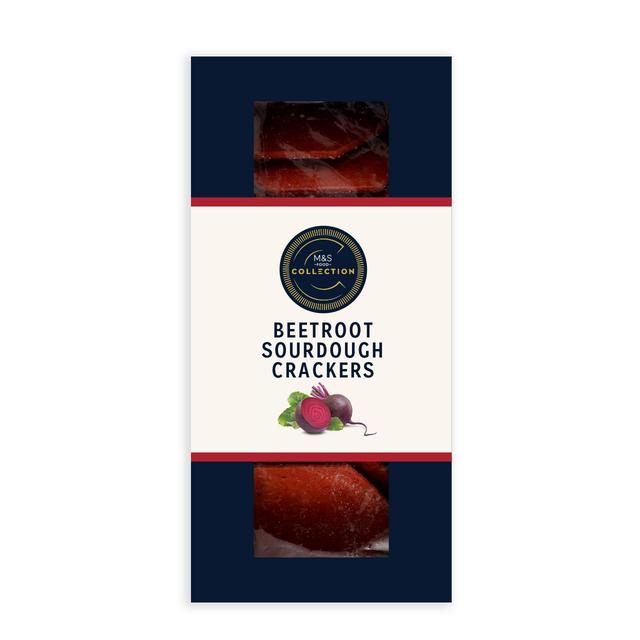 M&S Beetroot Sourdough Crackers 130g M&S ビーツサワー種クラッカー 130g – KENZENUK