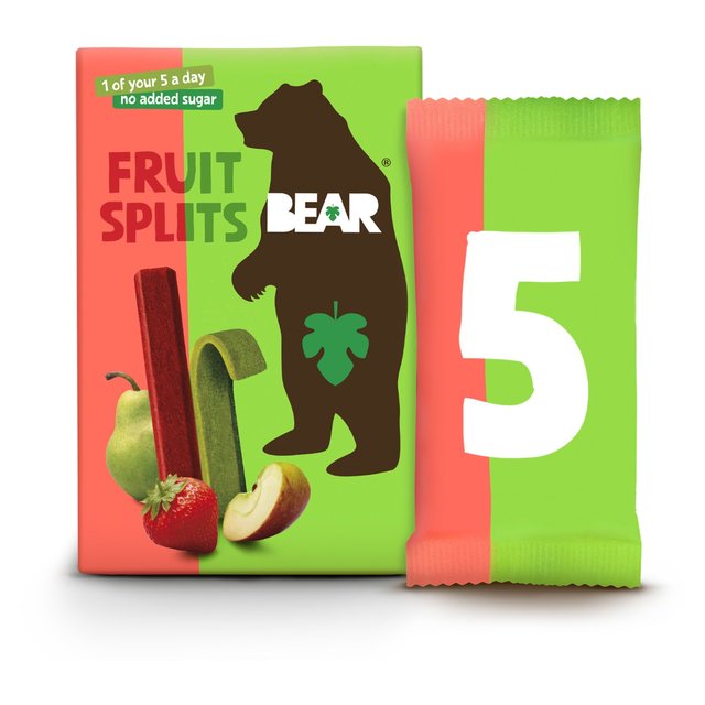 BEAR Fruit Splits Strawberry & Apple 5 x 20g BEAR フルーツスプリット ストロベリー&アップ ...