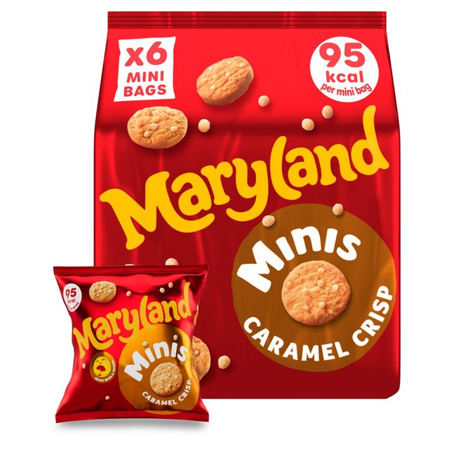 Maryland Cookies Caramel Crisp Minis Multipack 6 per pack Maryland Coo ...