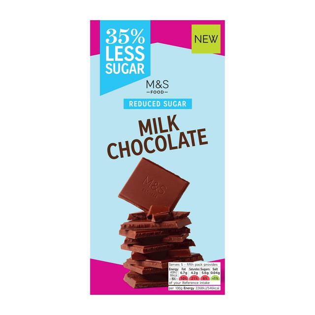 M&S Reduced Sugar Milk Chocolate 90g M&S 減糖ミルクチョコレート 90g – KENZENUK