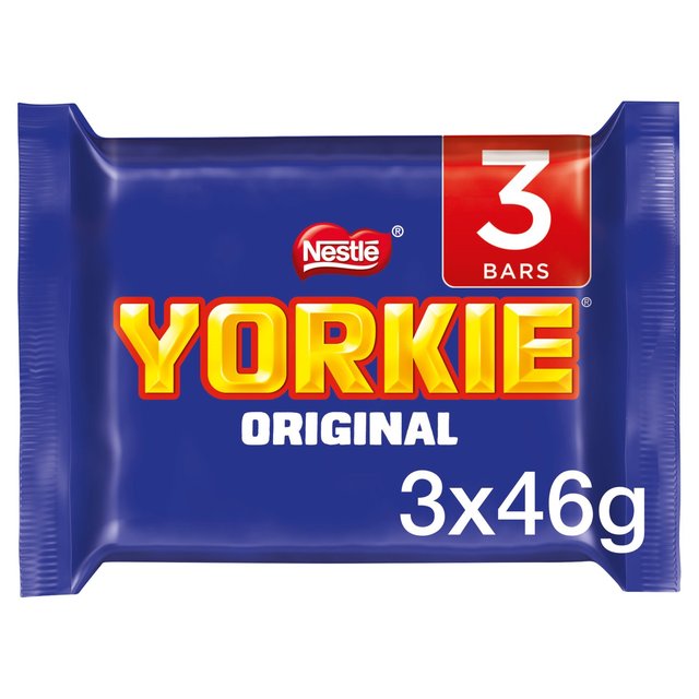 Yorkie Original Milk Chocolate Bar Multipack 3 x 46g ヨーキー オリジナル ミルクチョコ ...